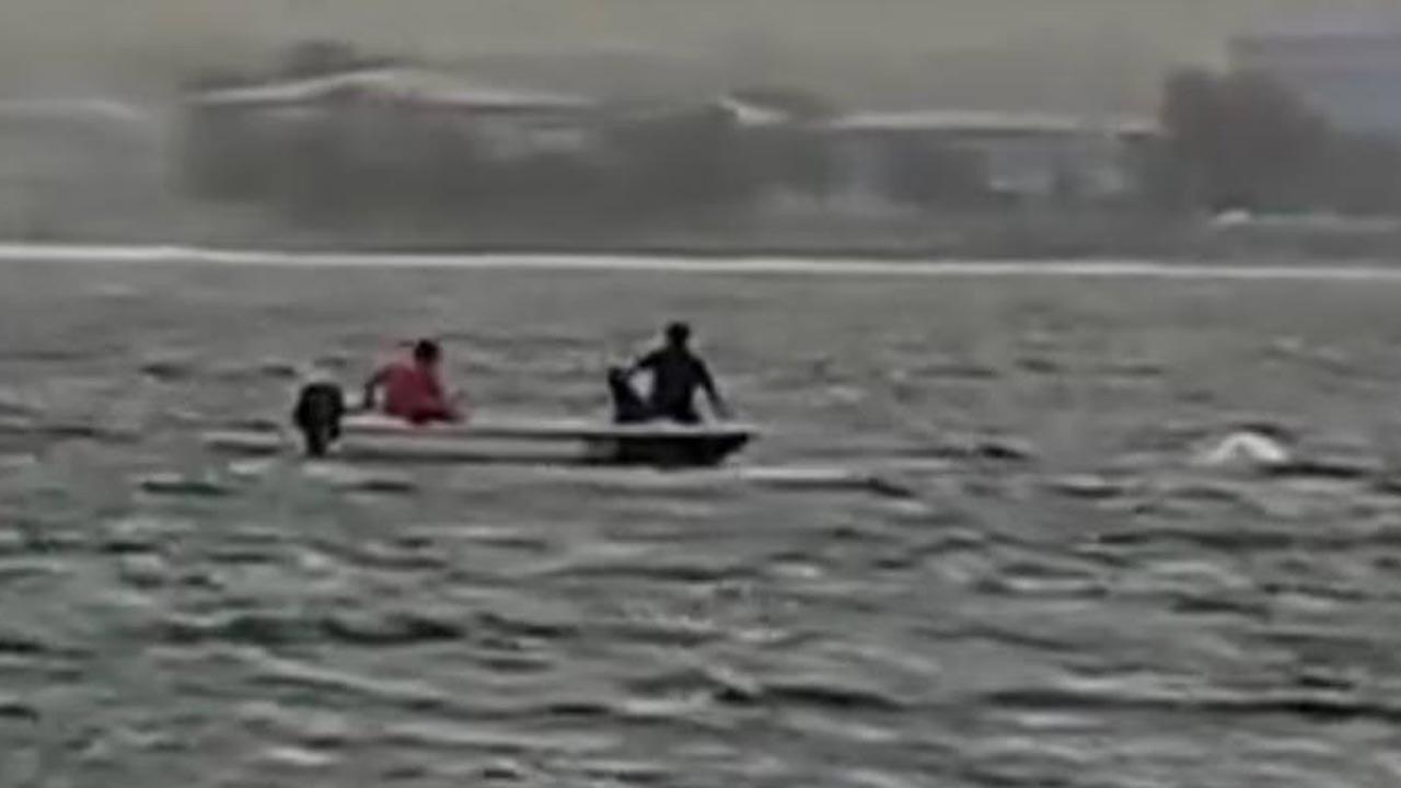 Küçükçekmece'de Alabora Olan Teke Battı! Gölde Korku Dolu Anlar